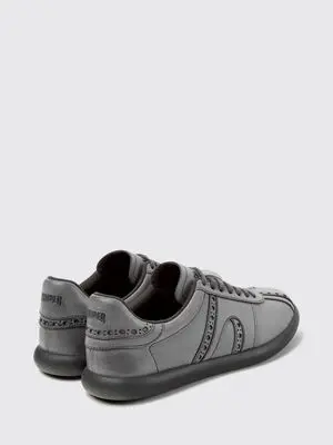 Camper Twins Low-top Sneakers In Calf Leather With Brogue Detailing