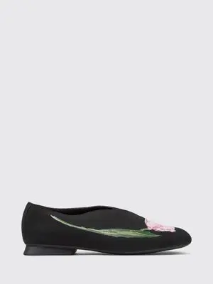 Camper Twins Floral Pattern Calf Leather Ballet Flats