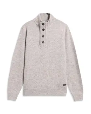 Barbour Elbow Patch Mock Neck Sweater