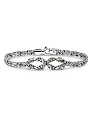 John Hardy Sterling Love Knot Infinity Woven Link Bracelet - Silver
