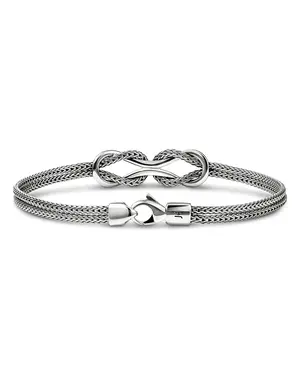 John Hardy Sterling Love Knot Infinity Woven Link Bracelet