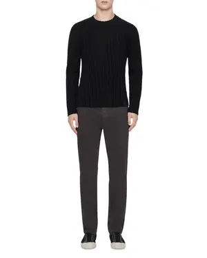 ALLSAINTS Tower Stretch Cotton Straight Leg Chinos - Anthracite