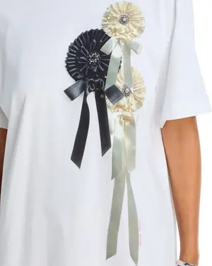 Simone Rocha Ribbon Rosette Print Tee