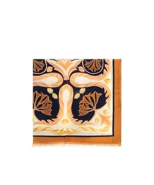 Etro Patterned Frayed Edge Scarf