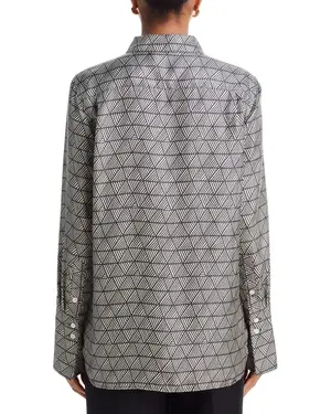 HEIRLOME X A Morales Rosie Silk Relaxed Shirt