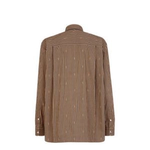 Fendi Pequin Striped Poplin Shirt