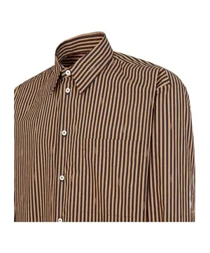 Fendi Pequin Striped Poplin Shirt