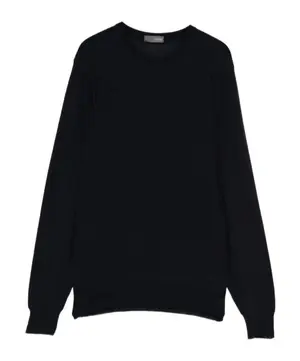 DRUMOHR Crew-neck Knitted Sweater - Navy