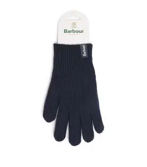 Barbour Wool-cashmere Danforth Gloves - Navy