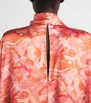 ROKSANDA Silk Floral Oshone Midi Dress