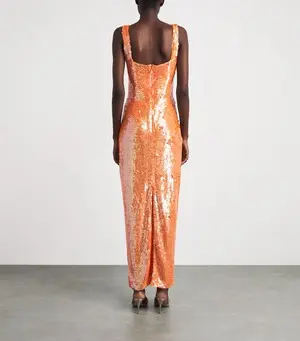 Rachel Gilbert Sequin Kayla Column Gown