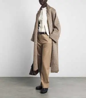 WOLK MORAIS Cashmere Cunardier High-neck Coat