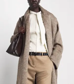 WOLK MORAIS Cashmere Cunardier High-neck Coat