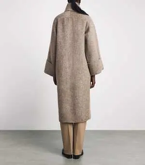 WOLK MORAIS Cashmere Cunardier High-neck Coat