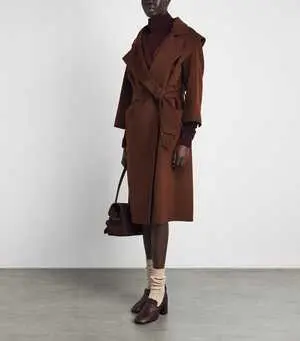 WOLK MORAIS Cashmere Hooded Paletot Jacket And Coat Set
