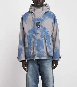 Stone Island Short Hand-painted Parka Jacket