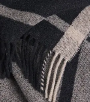 Max Mara Wool Logo Poncho