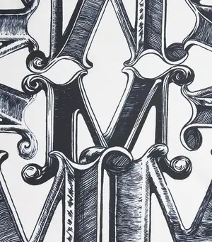 Max Mara Silk Logo Scarf