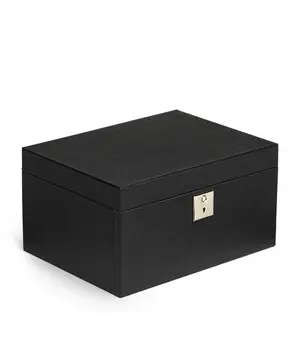 Smythson Leather 3-drawer Panama Jewellery Box