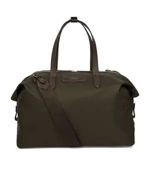 Smythson Canvas Norton Travel Bag - Green