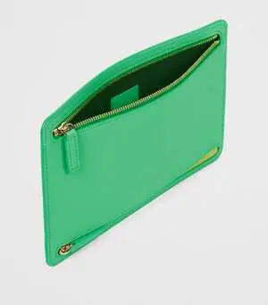 Smythson Leather Panama Multi-zip Travel Wallet