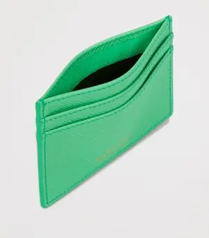 Smythson Leather Panama Card Holder