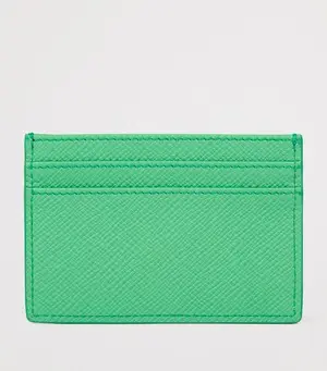 Smythson Leather Panama Card Holder