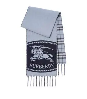 Burberry Cashmere Reversible Check Ekd Scarf