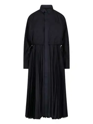 Sacai Pleated Shirt Dress