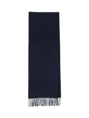 Polo Ralph Lauren Pinstripe Fringe Scarf - Blue