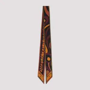 Emilio Pucci Printed Silk Skinny Scarf
