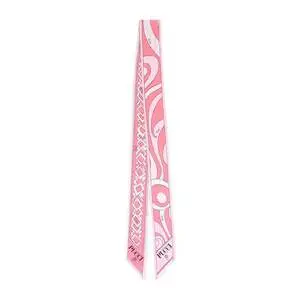 Emilio Pucci Printed Silk Skinny Scarf - Multicolour