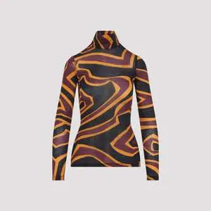 Emilio Pucci Long Sleeve Turtleneck Top - Multicolour