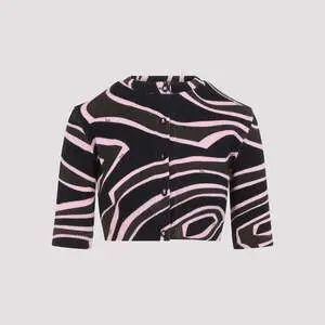 Emilio Pucci Cropped Wool Cardigan For