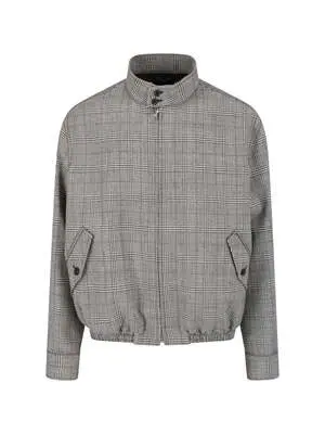 Marni Plaid Wool Bomber Jacket
