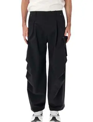 ADIDAS ORIGINALS Utility Cargo Pants With Pleated Front And Wide-leg Fit - Nero