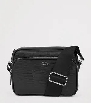 Smythson Leather Panama Cross-body Bag