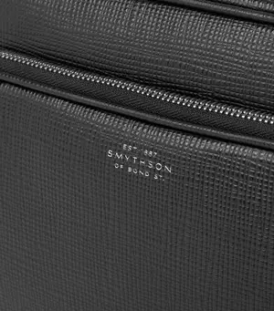 Smythson Leather Panama Cross-body Bag