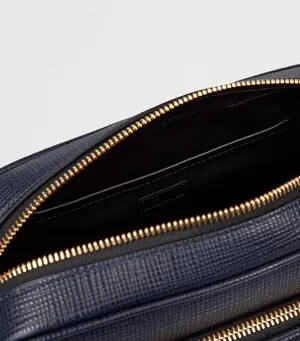 Smythson Leather Panama Cross-body Bag
