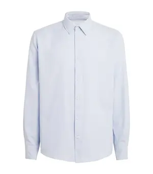 Sunspel Cotton Oxford Shirt - Blue