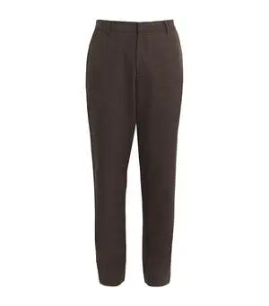 Sunspel Donegal Tweed Trousers - Brown