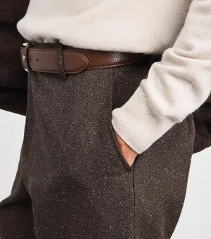 Sunspel Donegal Tweed Trousers