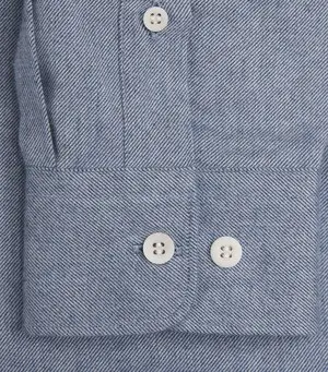 Sunspel Brushed Cotton Flannel Shirt