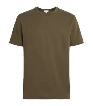 Sunspel Supima Cotton Heavyweight T-shirt - Green