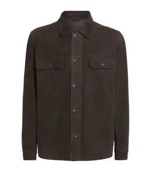 Sunspel Suede Overshirt