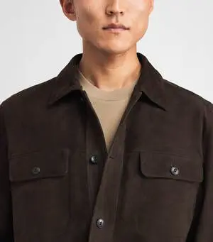 Sunspel Suede Overshirt