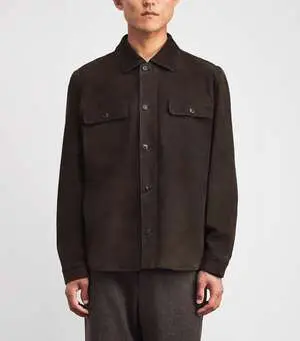 Sunspel Suede Overshirt