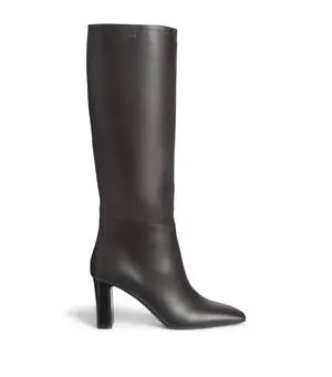 Max Mara Smooth Leather Knee-high Boots - Brown