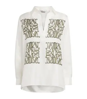 Max Mara Silk Monogram Shirt