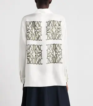 Max Mara Silk Monogram Shirt